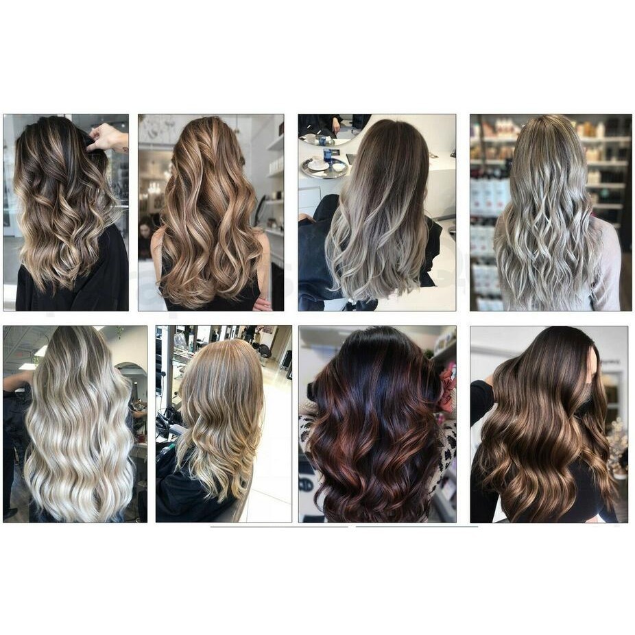 Hairdresser themed wall art poster fashionable hairstyles hair colors ...