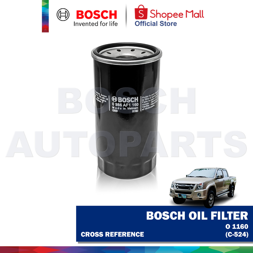 Bosch Oil Filter for Isuzu D-Max I Pickup Diesel 2006 to 2012 | Shopee ...