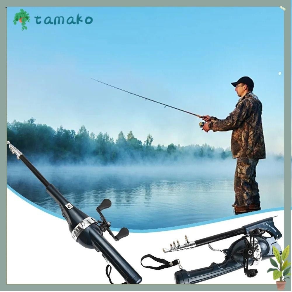 TAMAKO Folding Fishing Rod, with Reel Arms Carbon Fiber Fishing Pole ...