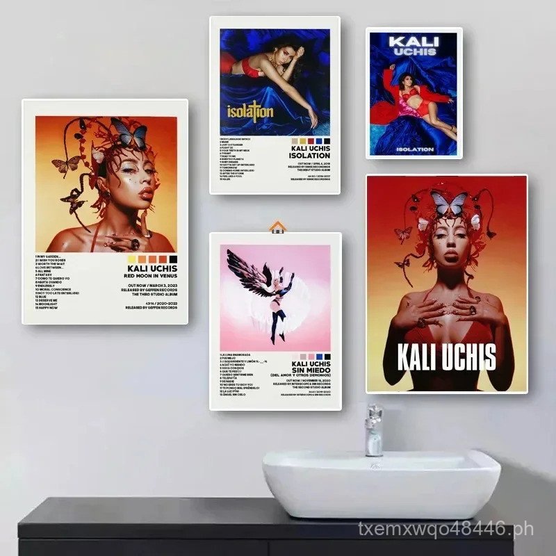 Canvas Painting Picture Poster Prints Kali Uchis Red Moon in Venus Pop ...