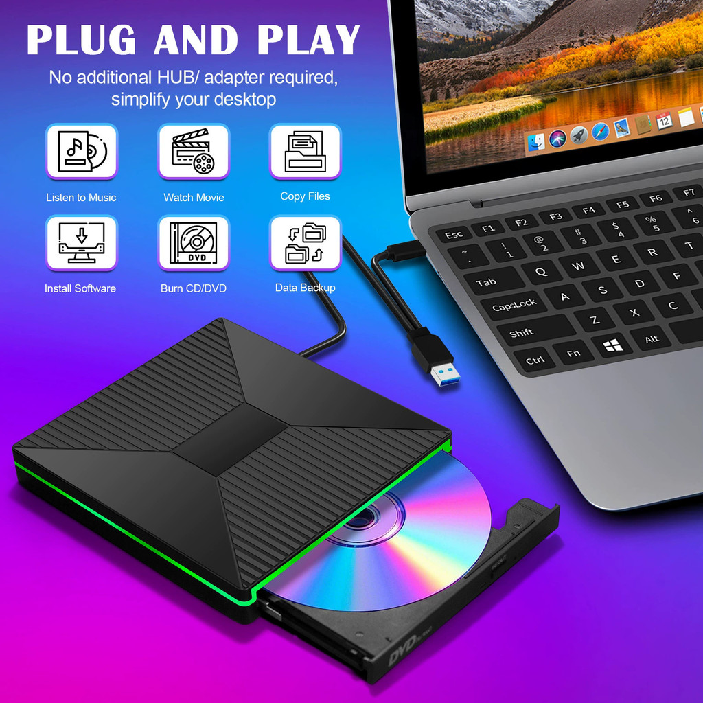 External laptop Blu-ray drive 7-in-1 multifunctional2a2c External ...