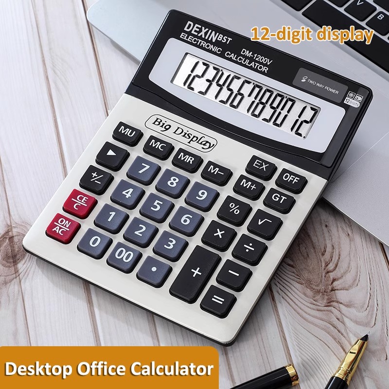 Electronic Basic Calculator 12-Digit Big Display scientific calculator ...
