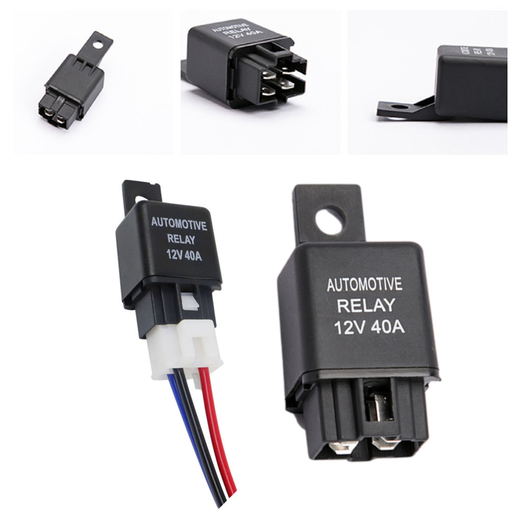 NEWARRIVAL 1pc 12V 40A 4 Pin Car Automotive Van Boat Bike SPST Alarm Relay | Shopee Philippines