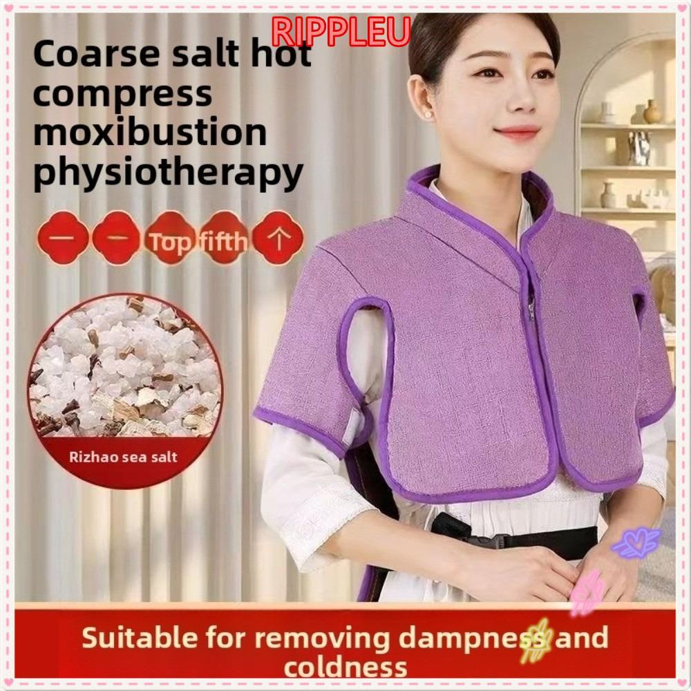 RIPPLEU Mugwort Shoulder Guard, Electric Heating Large Size Sea Salt ...