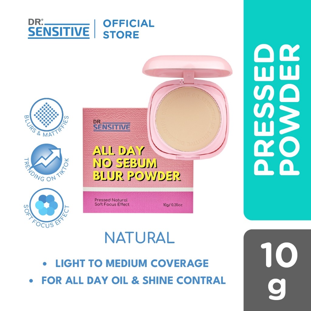 Dr. Sensitive All Day No Sebum Blur Powder PRESSED | Shopee Philippines
