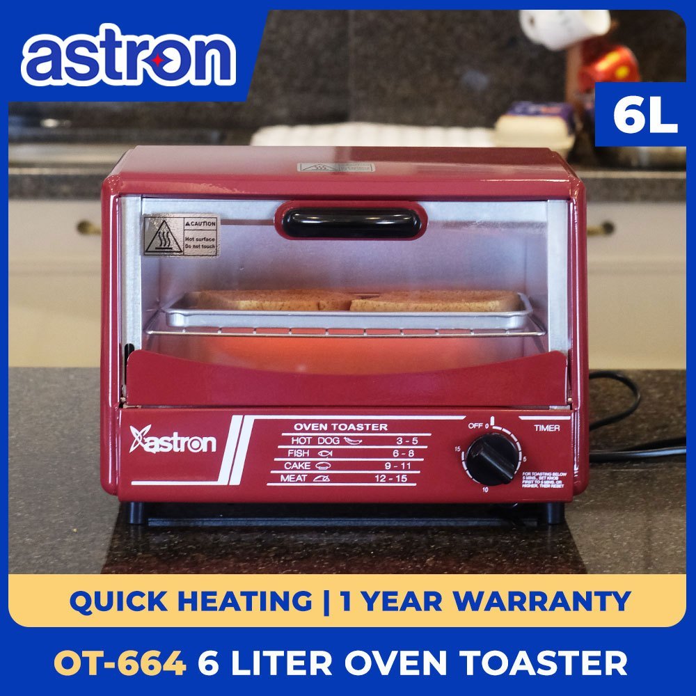 Astron OT664 Electric Oven Toaster - 6 Liter Capacity | Compact Size ...