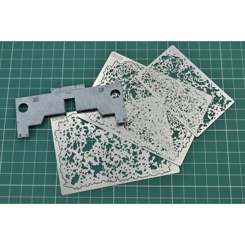 MAD S14 AFV older Aging salt erosion effect stencil parts no figure ...