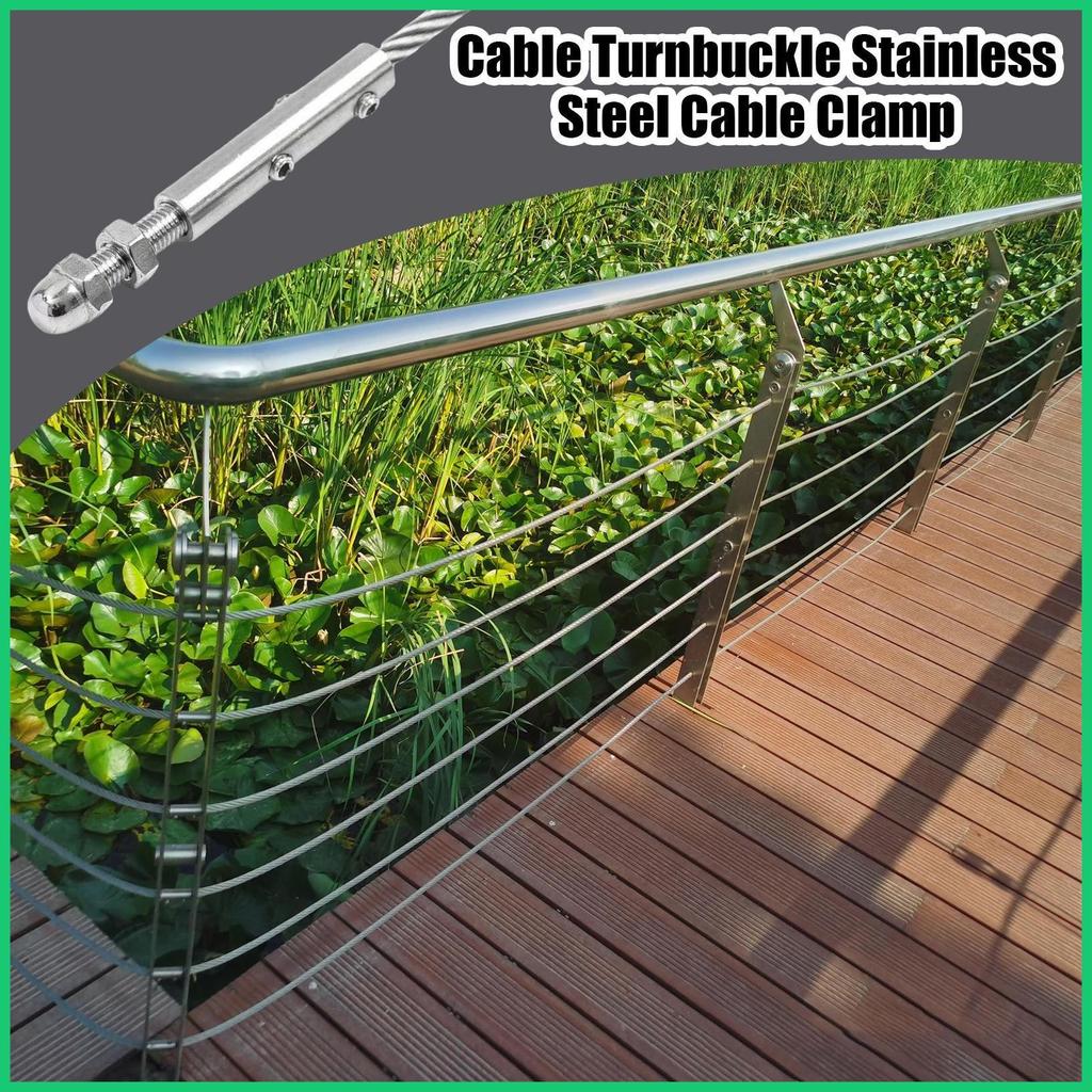 Cable Tensioner Turnbuckle for Cables Wire Rope Tension 10 Piece ...