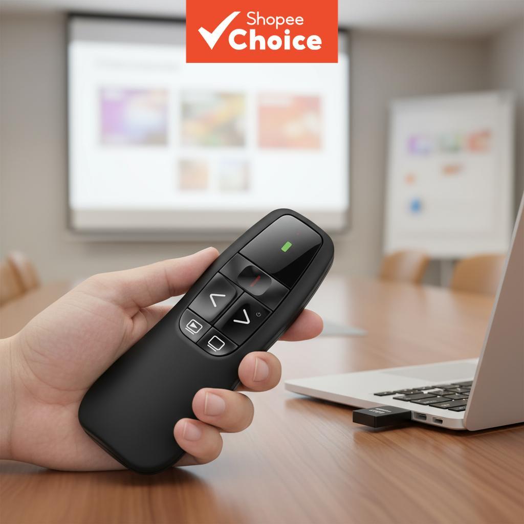 PPT Remote Control: R400 Wireless Presenter with Red Laser Pointer ...