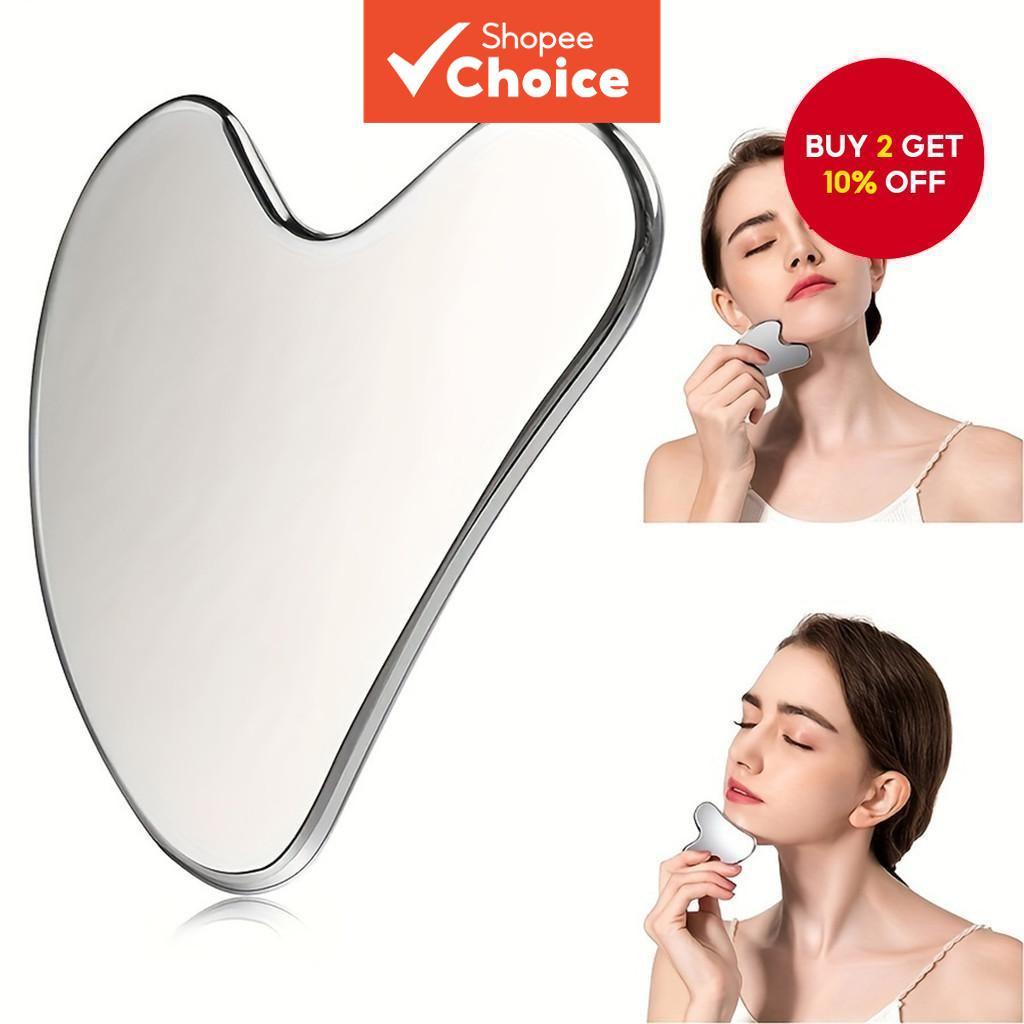Stainless Steel Gua Sha Board Facial Massage Tool – Durable Natural ...