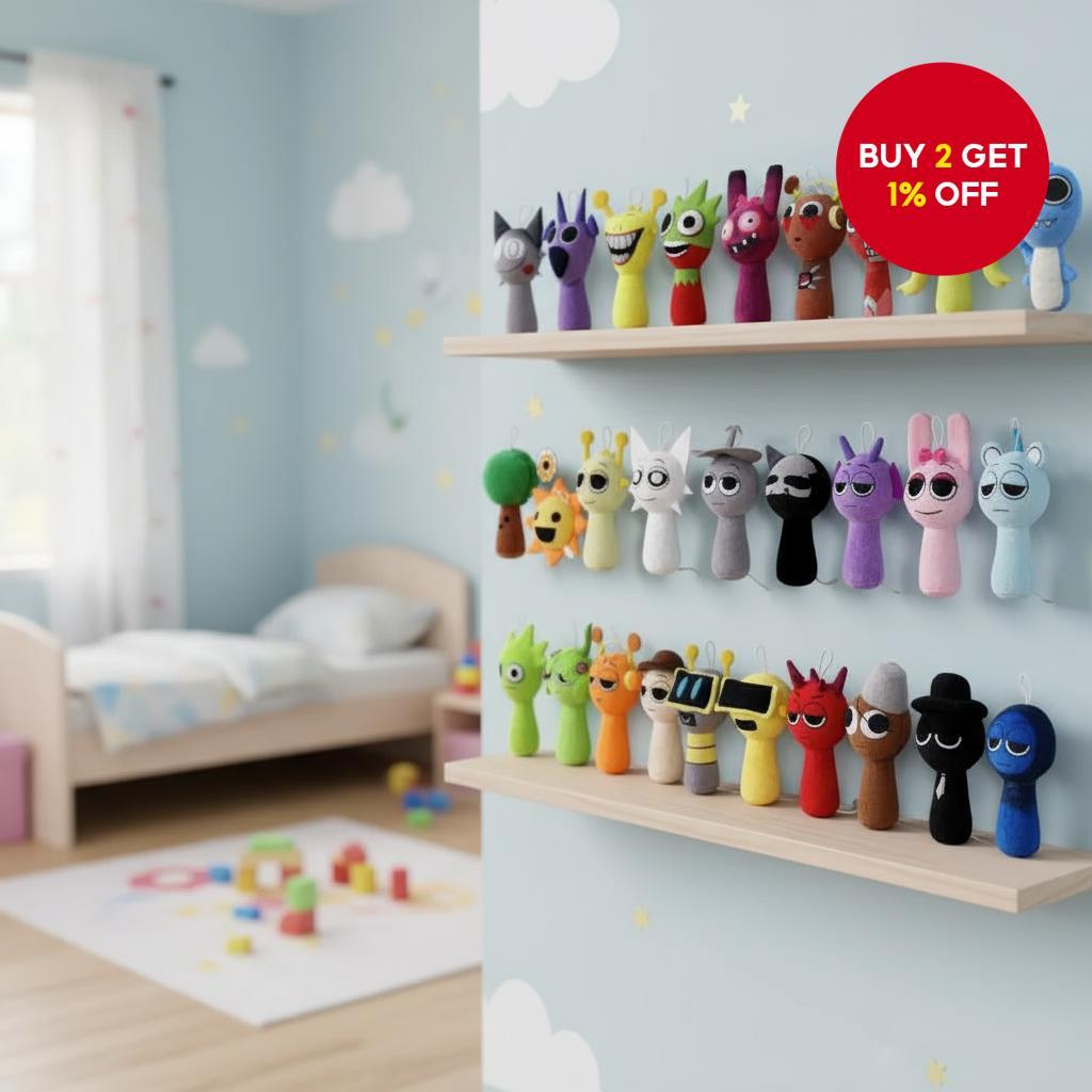 Sprunki Plush Stuffed Toy Incredibox Rhythm Box Game Merchandise Cross ...