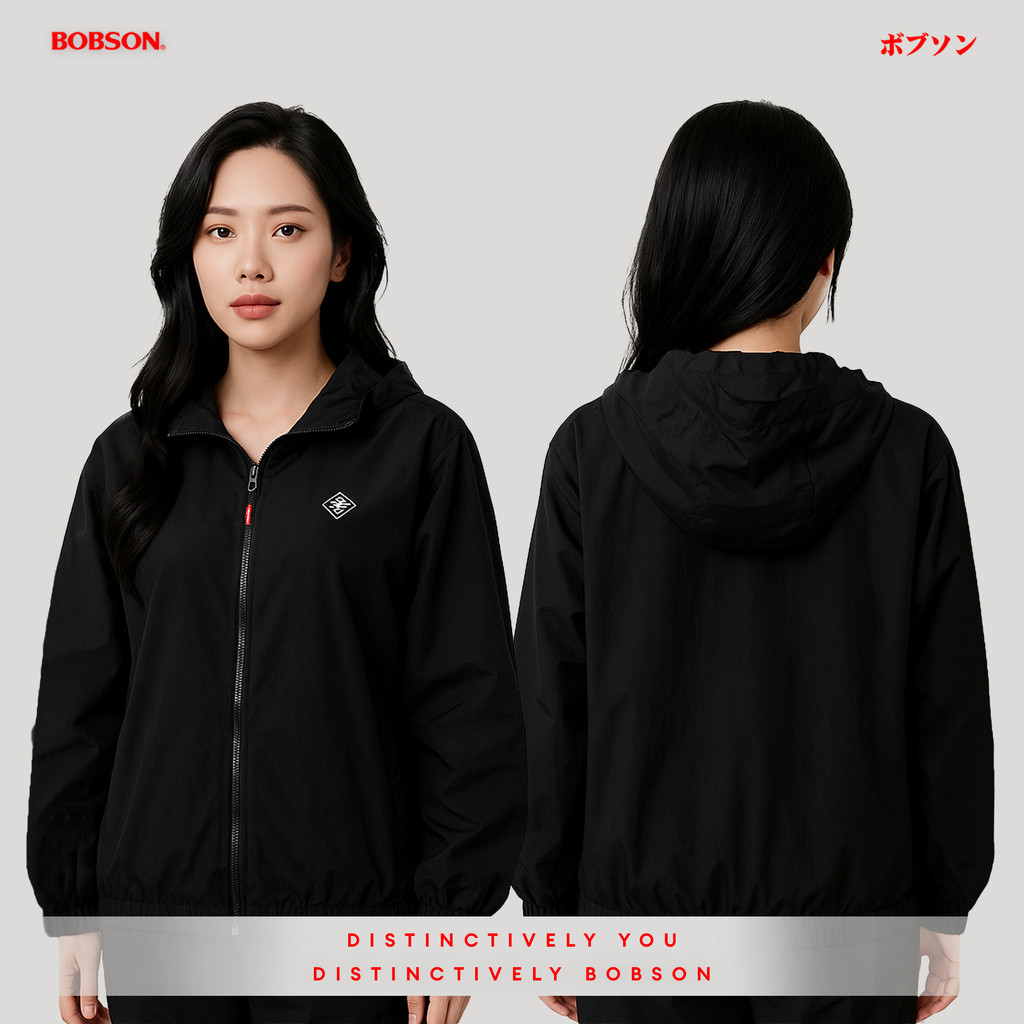 Bobson Japanese Ladies Basic Jacket Loose Fit 182260 (Black) | Shopee ...