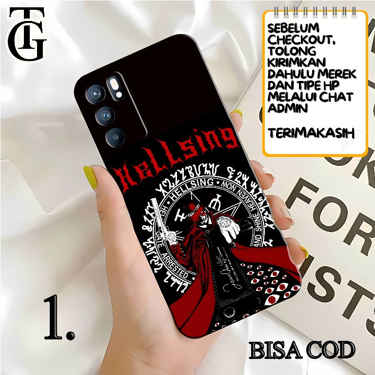 PREMIUM SILICONE CASE ANIME HELLSING ALUCARD MOTIF FOR OPPO A5X A5i A5 ...