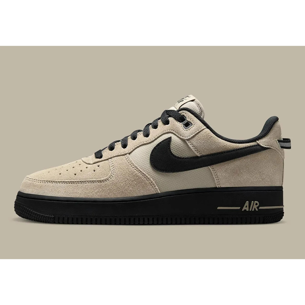 Nike Air Force 1 Low '07 LV8 Desert Khaki Black Shoes HV6526-200 Men's ...