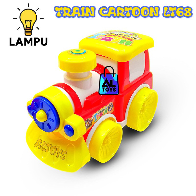Children's Toy Pull Train Cartoon LT68 / Toy train cartoon pull ...