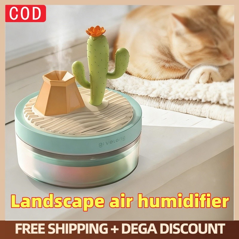 500ml Large Capacity USB Desktop Humidifier – Silent Operation with 7 ...