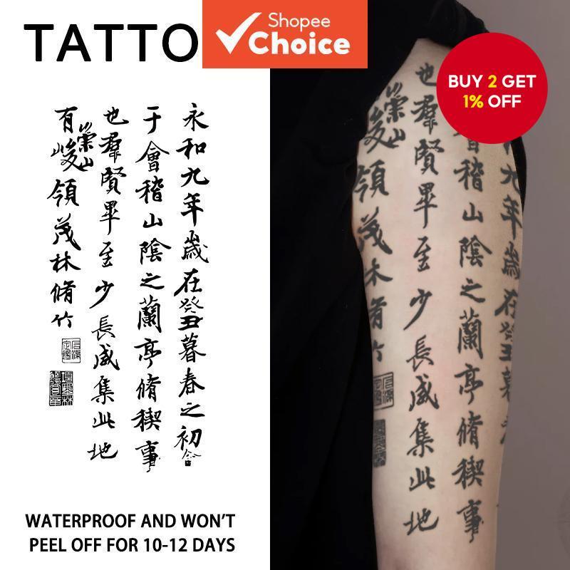 Waterproof temporary tattoo stickers, lasting 15 days, suitable for ...