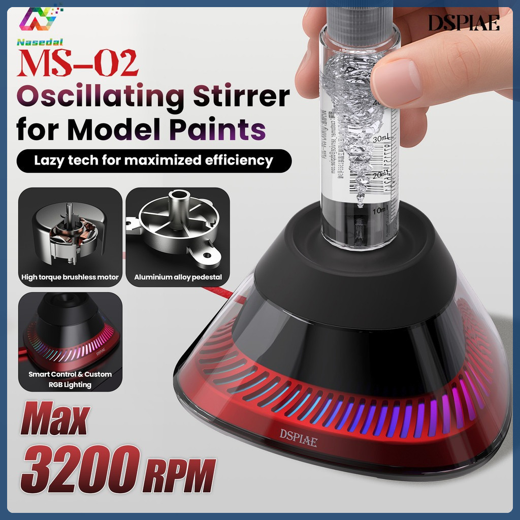 DSPIAE MS-02 Oscillating Stirrer Model Paint Shaker for Gundam Scale ...