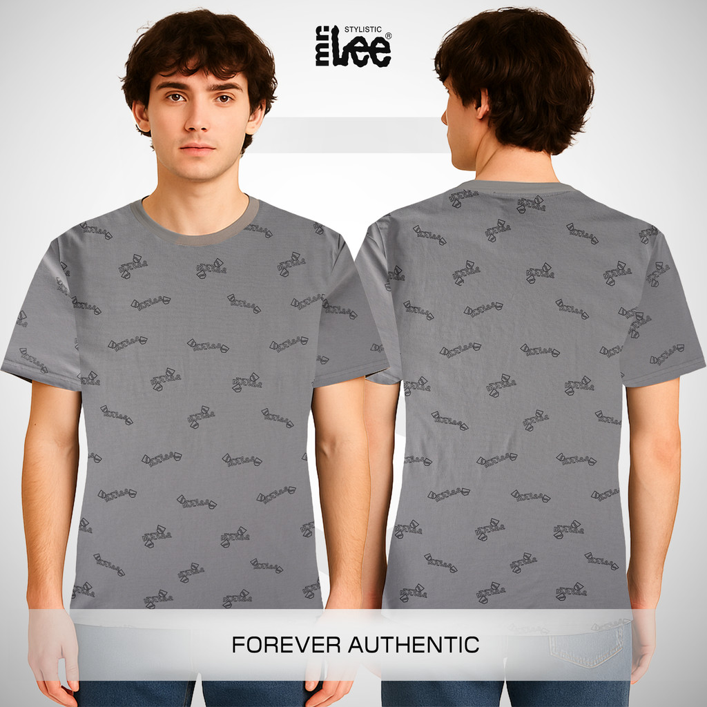 Stylistic Mr. Lee Men's Basic Tees Semi body Fit 178958-U (Light Gray ...