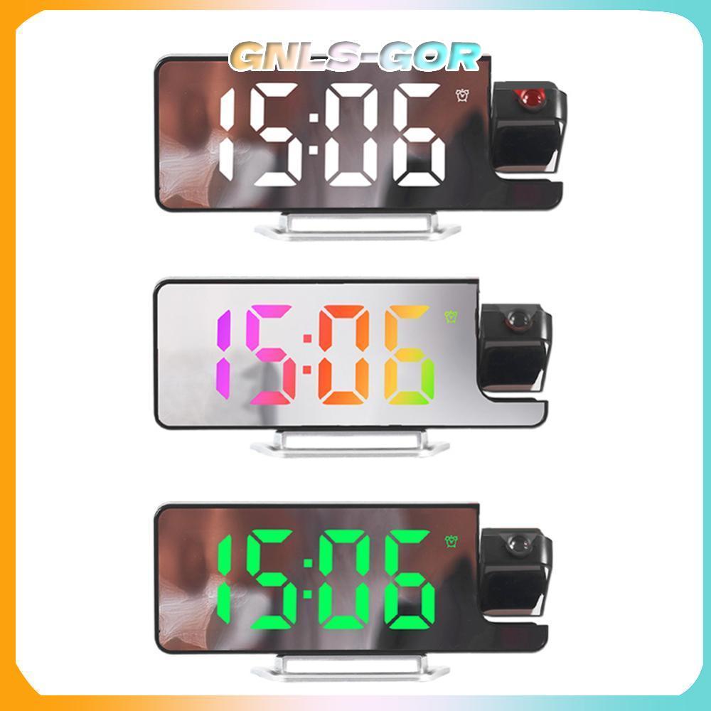 Projection Alarm Clock Brightness Adjustable Digital Clock Projector ...