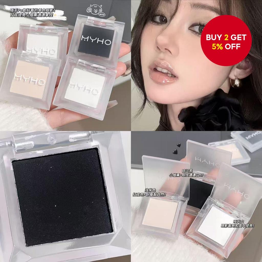 MYHO Single-Eyeshadow Palette - Velvet-Matte Highlighter & Smoky Eye ...