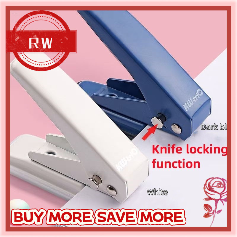 RW Single Hole Puncher Loose-Leaf Paper Binding Punch Piler Hole ...