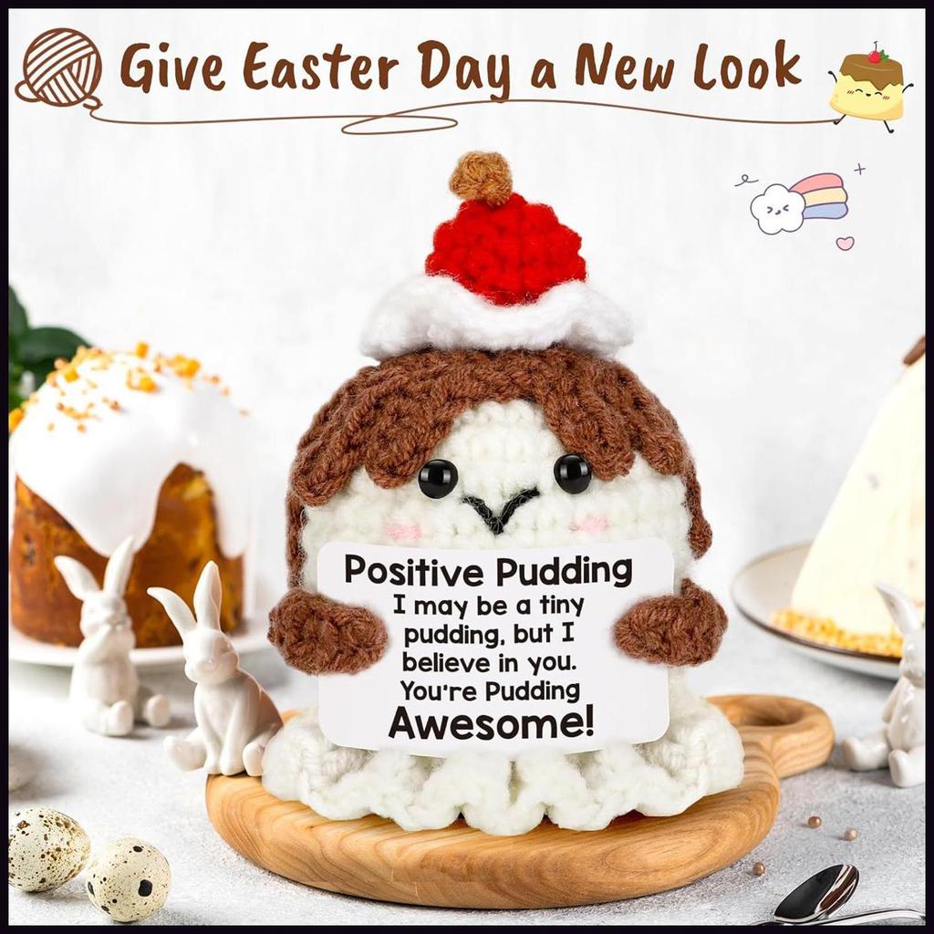 Positive Crochet Doll Cute Positive Crochet with Encouragement Cards ...