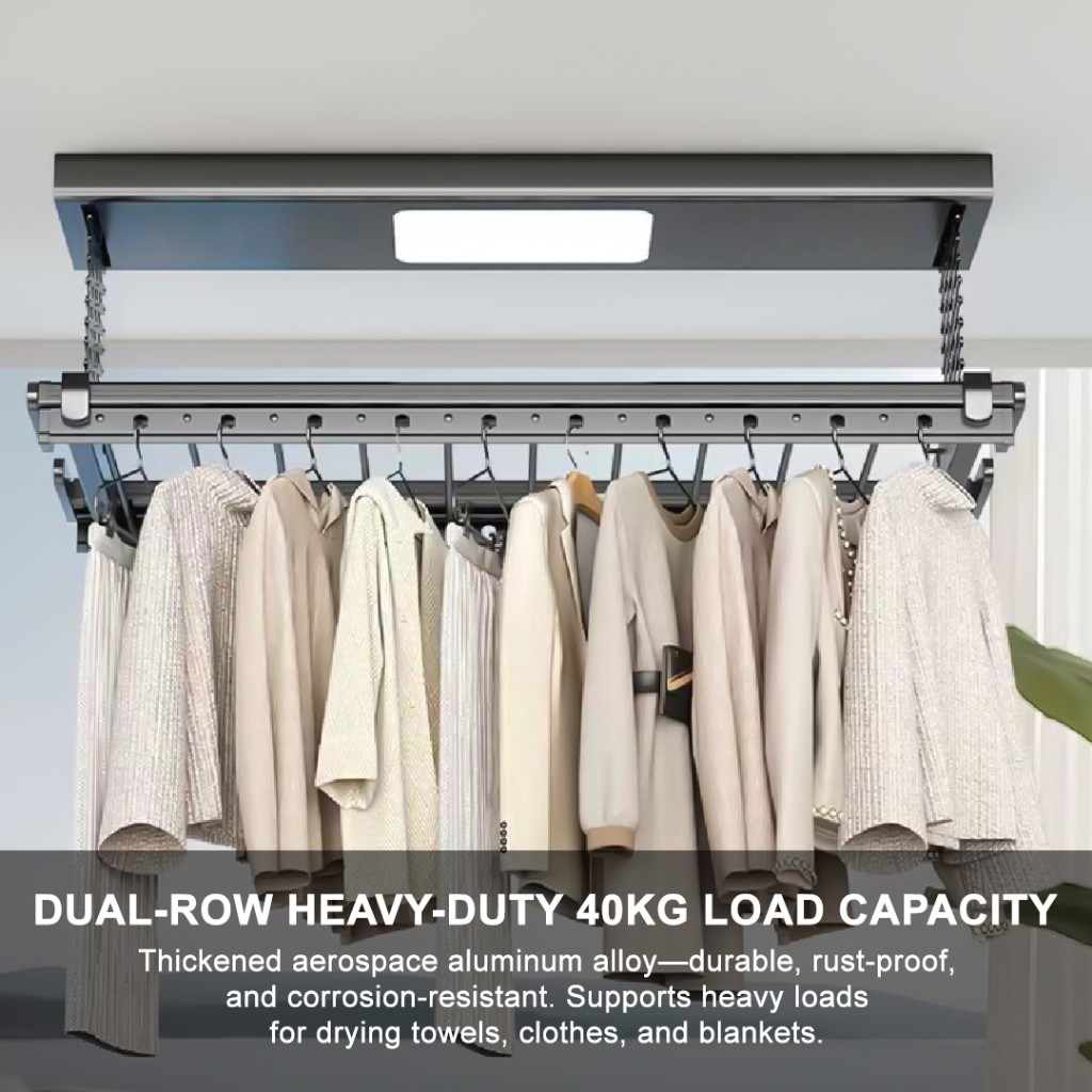 Automated Laundry Rack Smart System With Install / BTO Electric Clothes ...