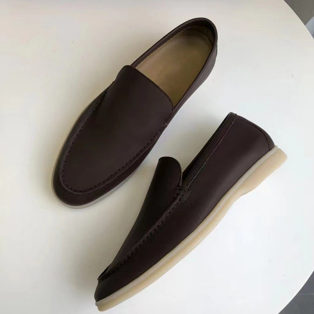 Men's Large Size Loafers LP Moccasin Casual Leather Shoes LP，Piana，Loro ...