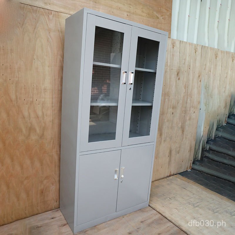Iron Double Door Employee Office Lockable Steel File Cabinet Low ...