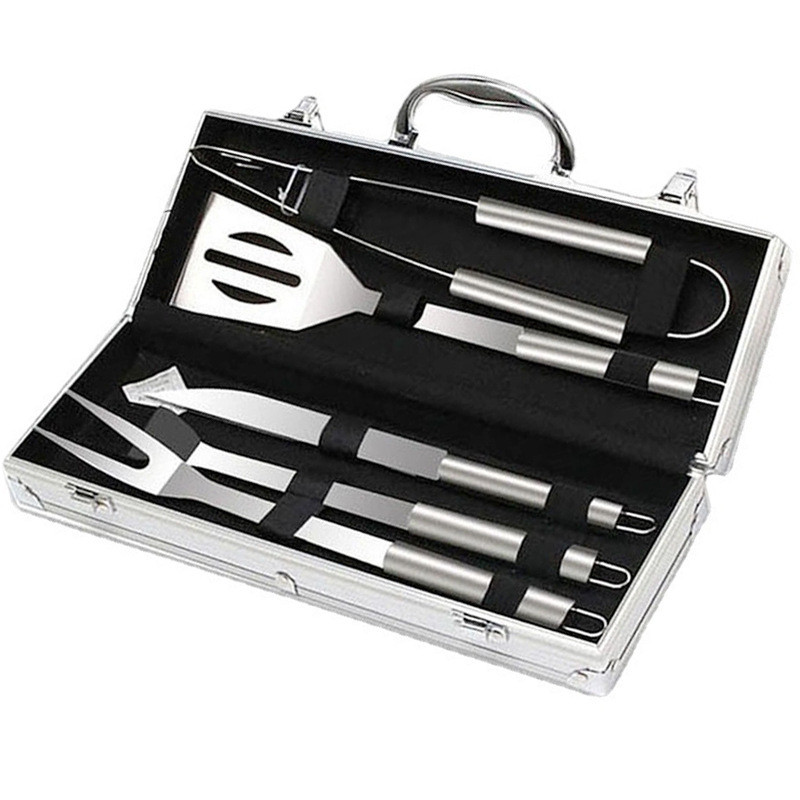 Meige Barbecue Tools6Set of Aluminum Box Style Stainless Steel Small ...