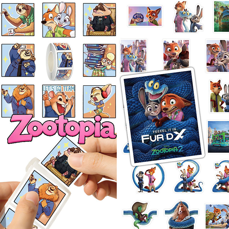 Creative Zootopia 2 Judith Nick Diy Sticker Collection 65pcs Gary De ...