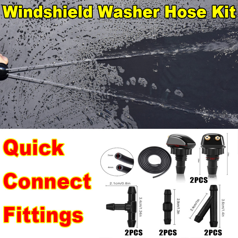 Universal Windshield Washer Hose Kit for Car Washer Fluid Hose with ...