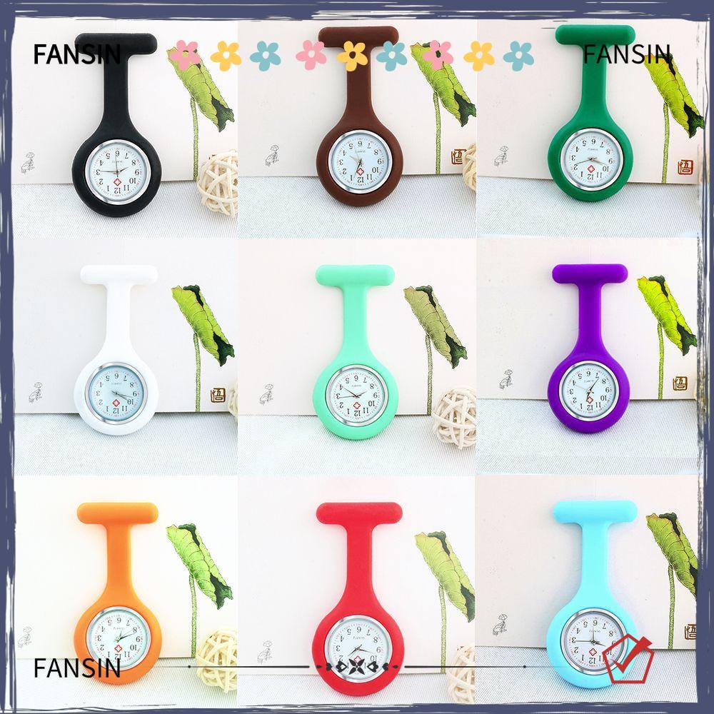 FANSIN Nurse Watch Women Multi Colors Lapel Watches with Second Hand ...