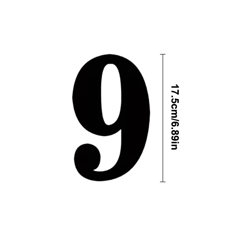 FITOW Wheelie Bin Stickers Self-Adhesive Trash Can Labels PVC Number 0 ...