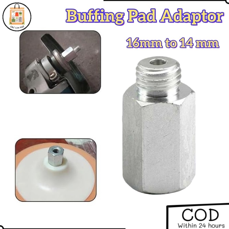 M16 To M14 Buffing Pad Aluminum Adaptor Thread Converter Connector ...