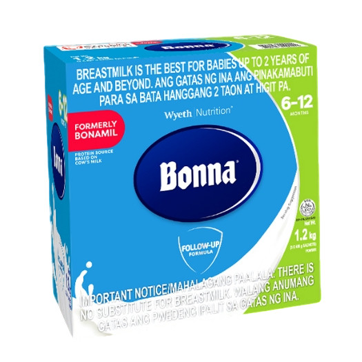 BONNA 1.2kg for 6 to 12 months Infant Formula (formerly BONAMIL ...