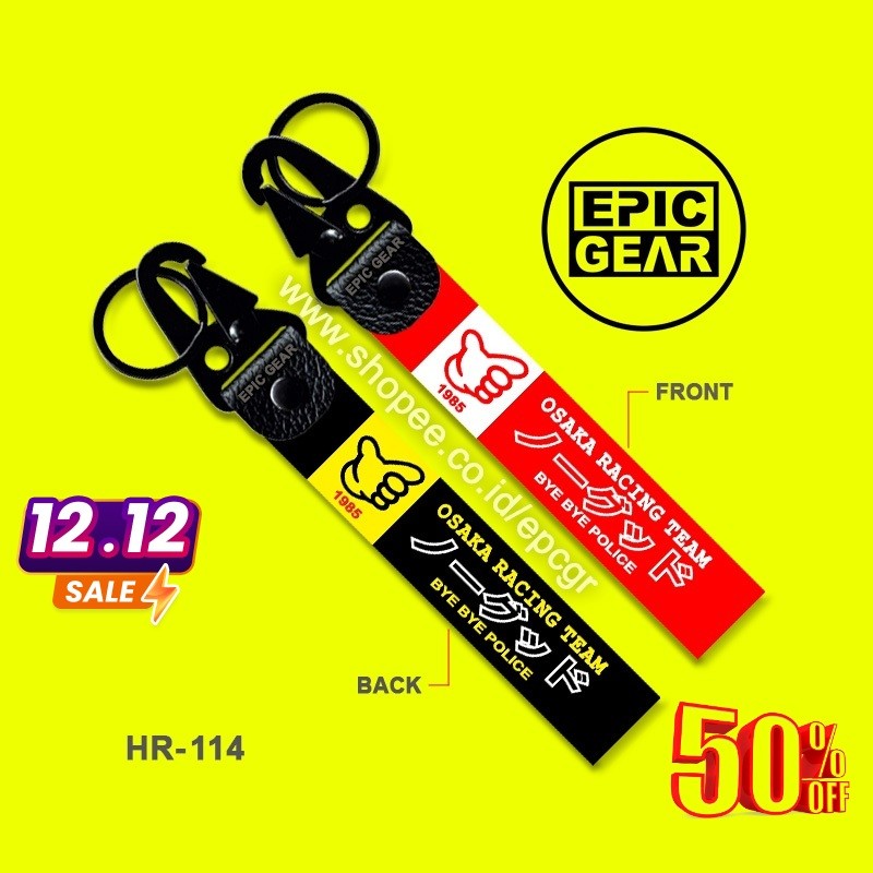 GANTUNGAN HIGH QUALITY JDM KEYCHAIN NO Good 1985 OSAKA RACING TEAM BYE ...