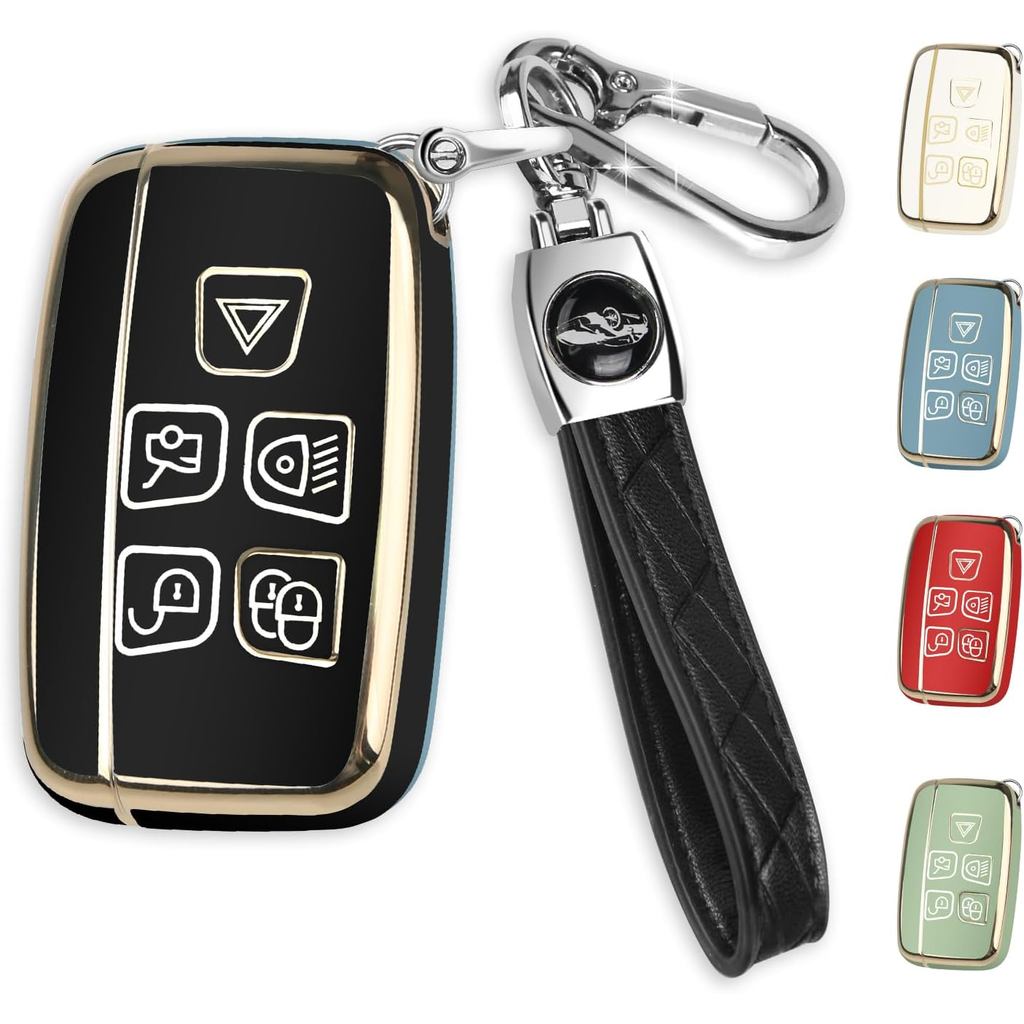 for Land Rover Key Fob Cover with Keychain, Car Key Case Shell ...