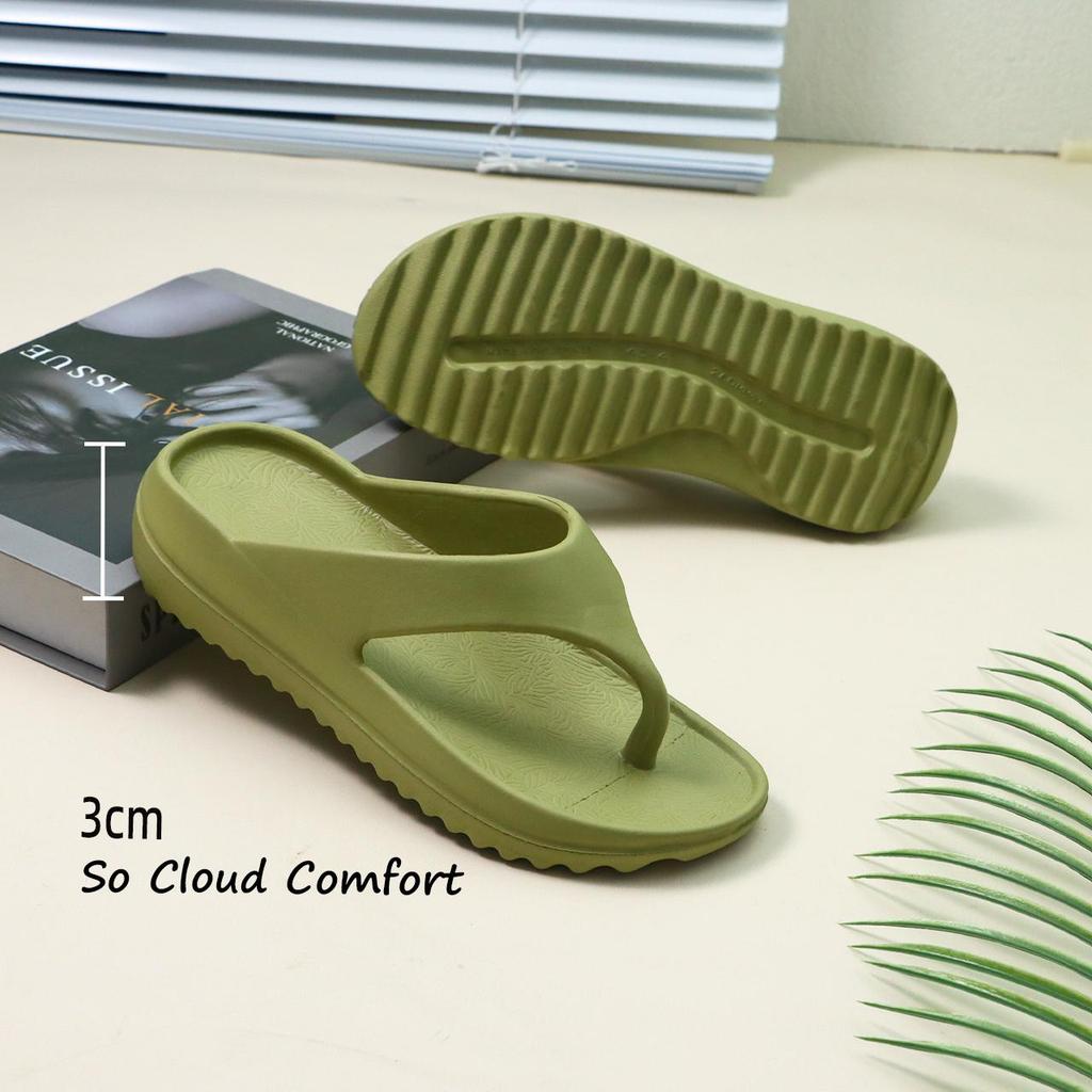 Easyfit Unisex Flip Flops 3cm Cloud-Like Lift Tsinelas Non-slip Outdoor ...