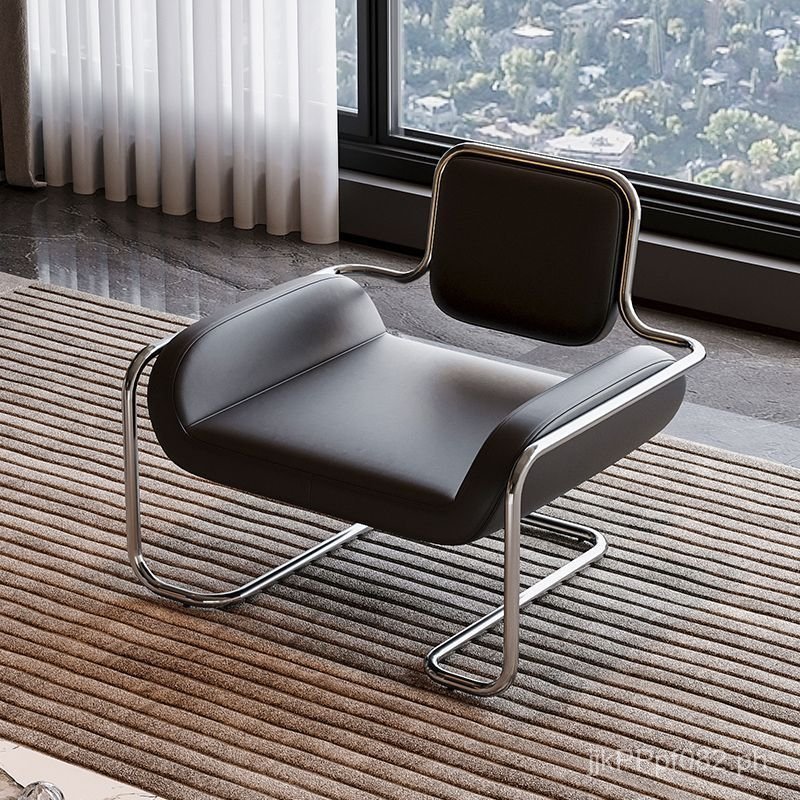 Single Chair Reception Nordic Stainless Steel Sofa Chair Convex Single ...