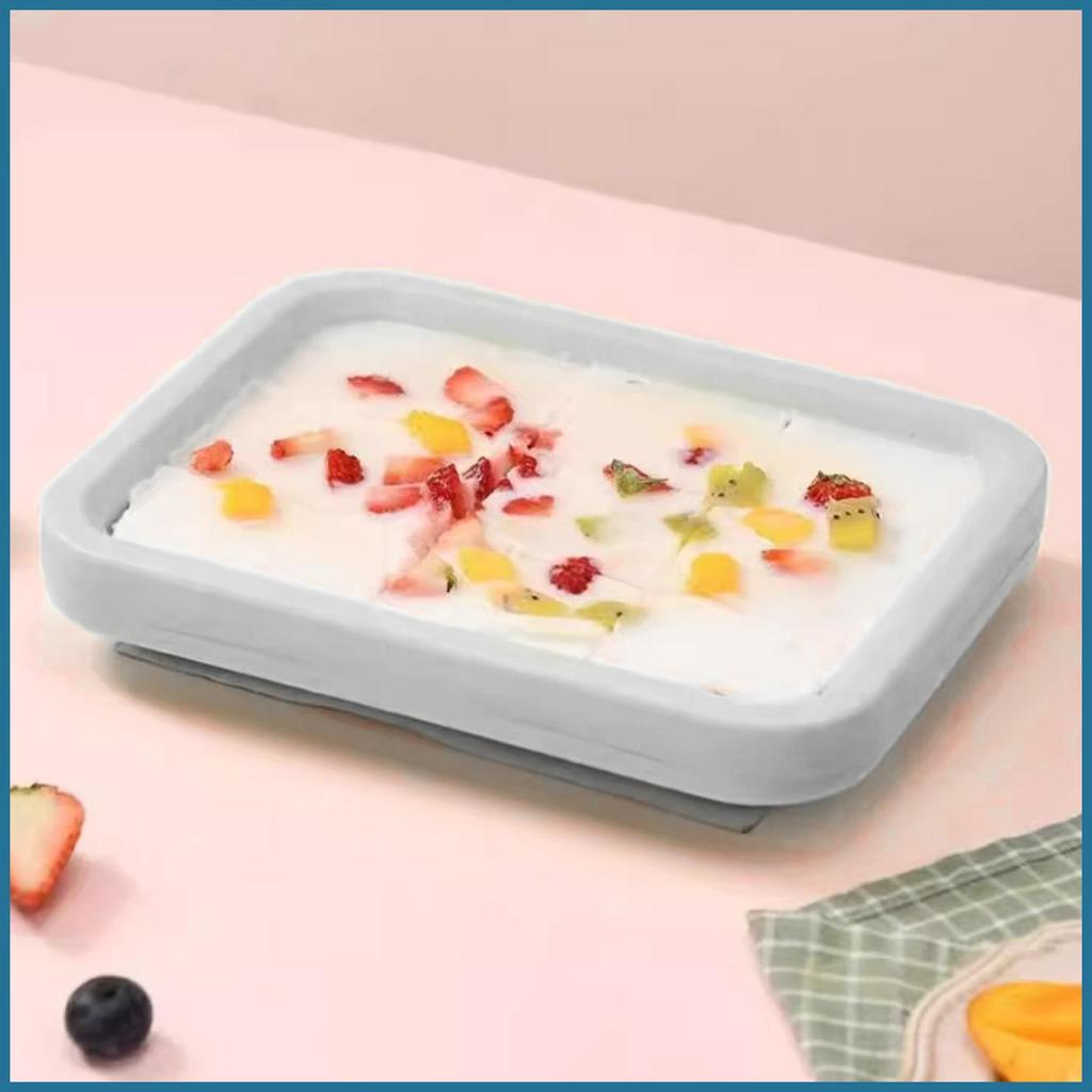Rolled Ice Cream Tray Stainless Steel Food-Grade Kitchen Gadgets Kids ...