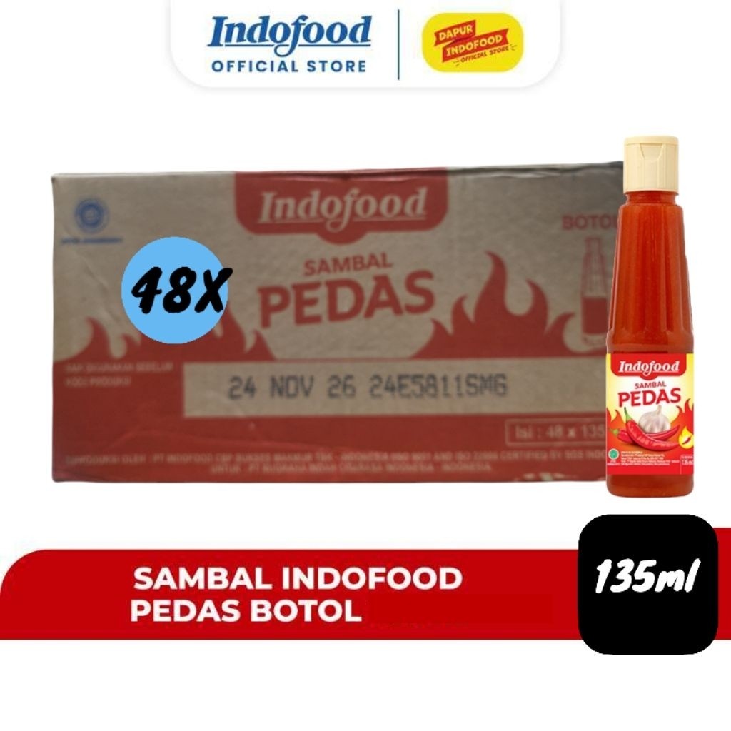 Indofood Spicy Sambal 135ml (Carton Packaging) | Shopee Philippines