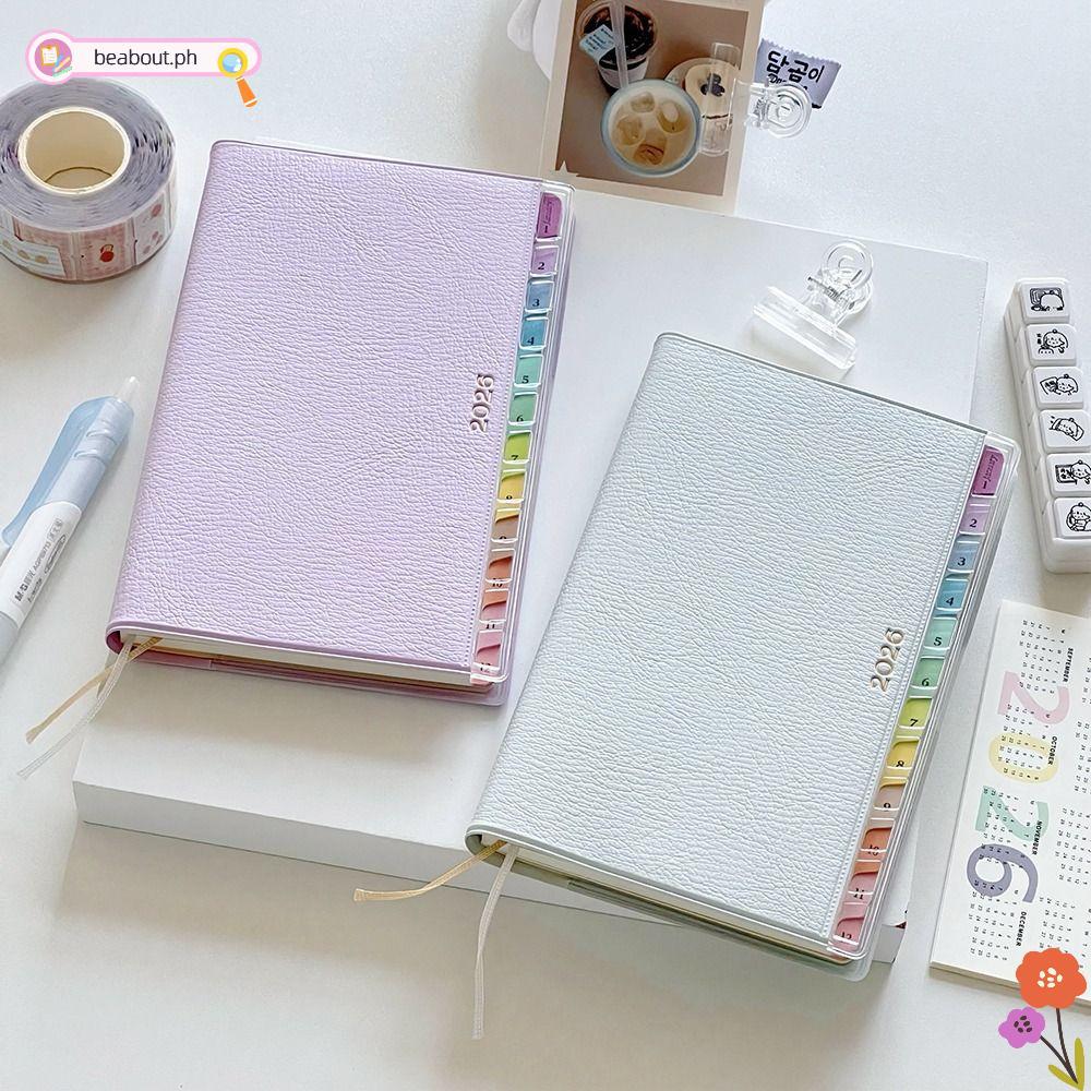 BEABOUT 2026 Planner, PU Leather with Calendar Agenda Book, DIY 220 ...