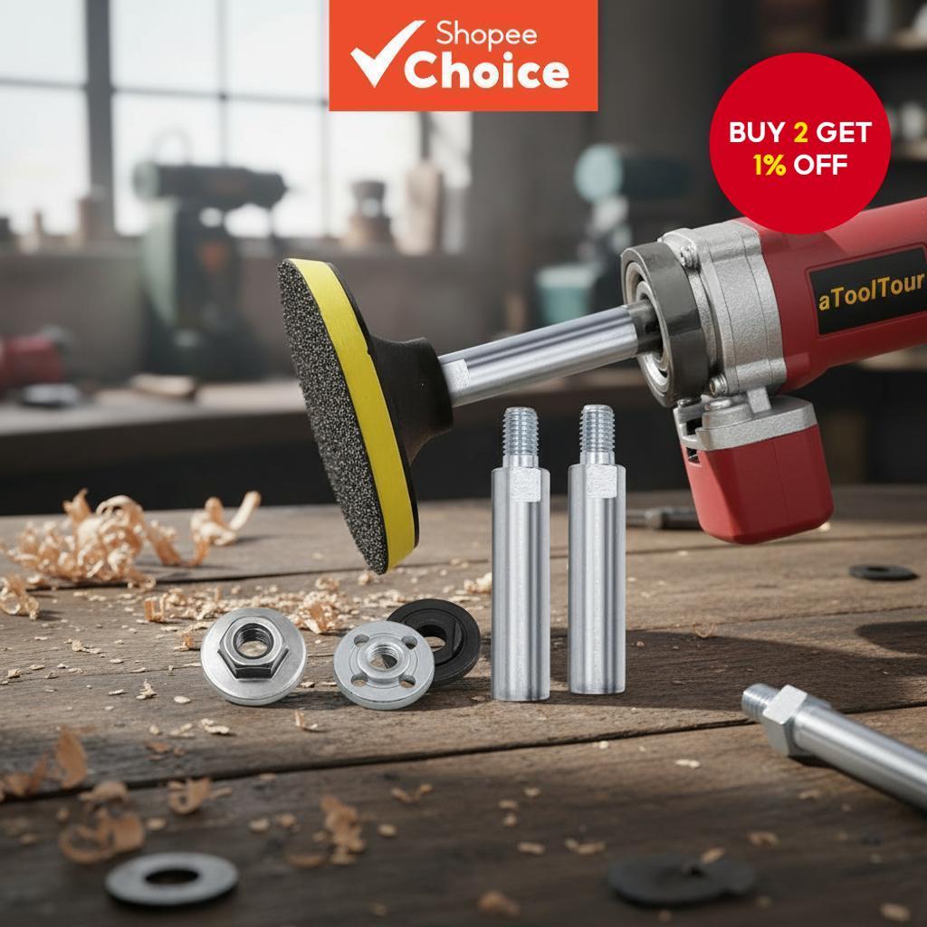 Angle Grinder Extension Connect Rod M10 Shaft Adapter Extender Locking ...