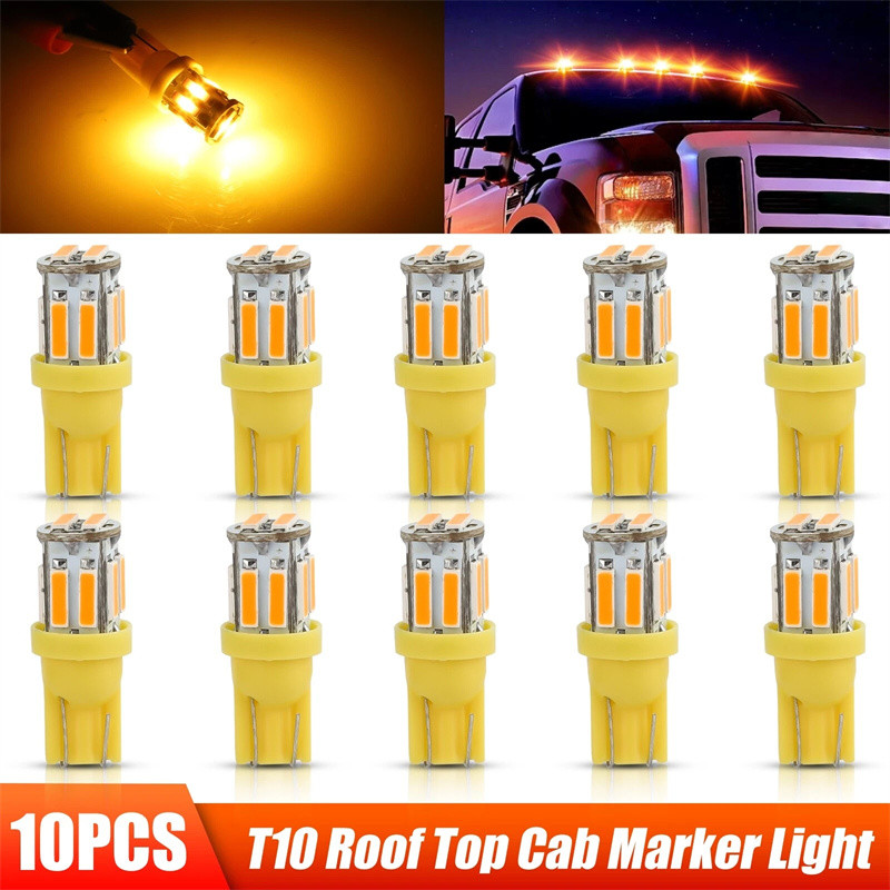 Ritsrain 10Pcs W5W 10-7014 SMD Car T10 LED 194 168 Wedge Replacement ...