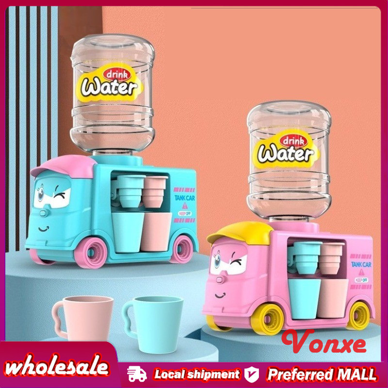 Mini Water Dispenser Toy for Kids - Dual Spout Drink Station with 2 ...