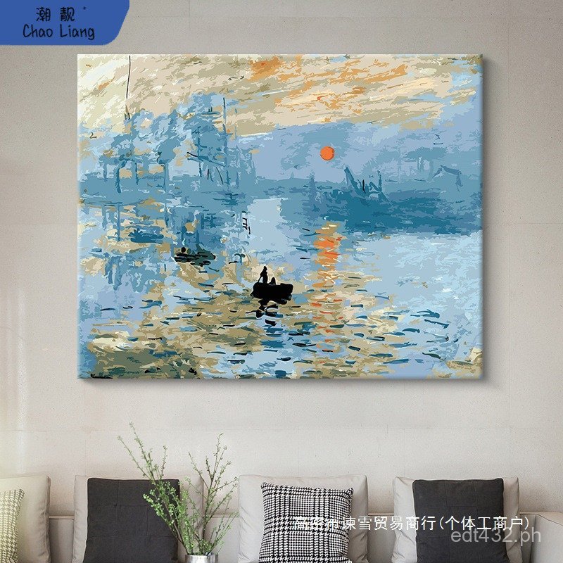 Oil Painting Monet Adult diy Oil Painting Landscape Coloring Hand ...