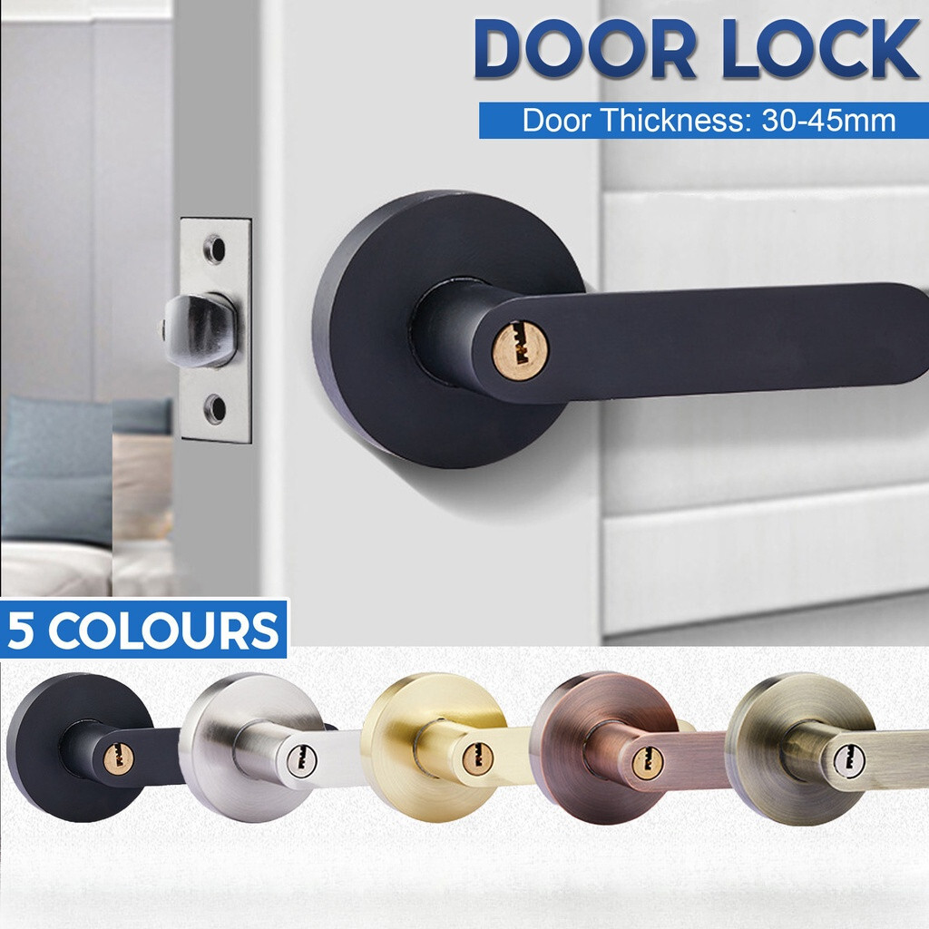 Aluminum Alloy Door Lock Handle Door Lock Set Room Door Adjustable ...