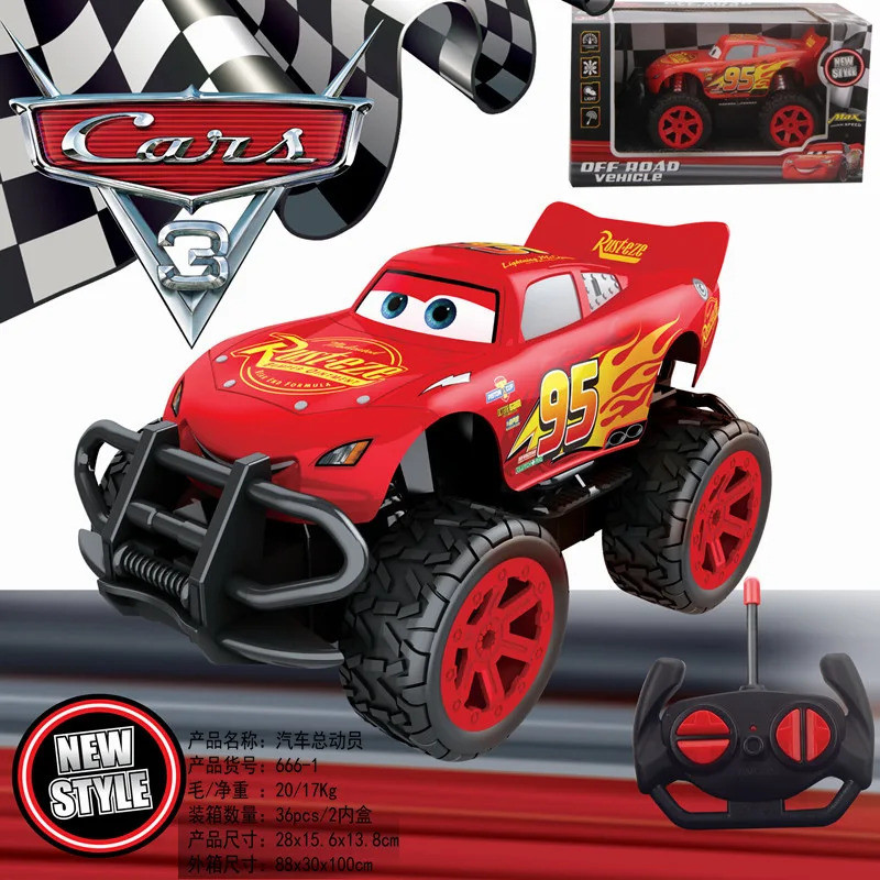 Cars3 Rc Model Toys Lightning Mcqueen 4-way Racing Car Electric Remote ...